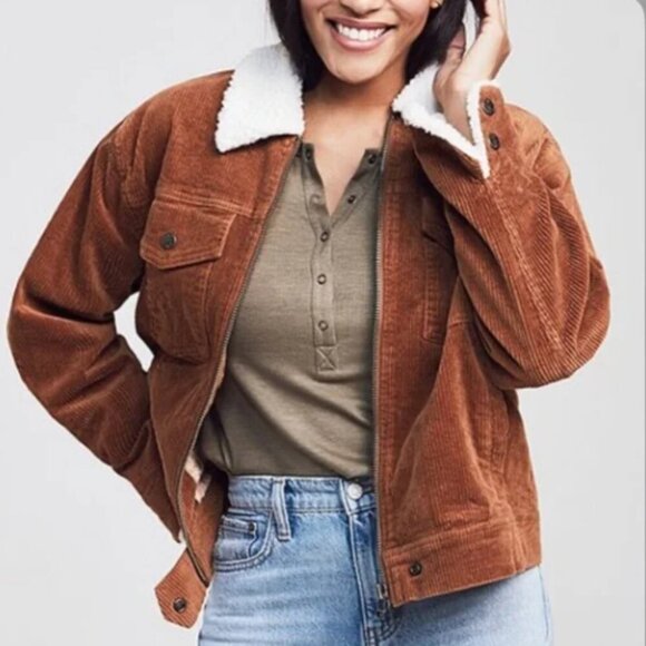 Faherty | Jackets & Coats | Faherty Varro Corduroy Sherpa Bomber Jacket ...